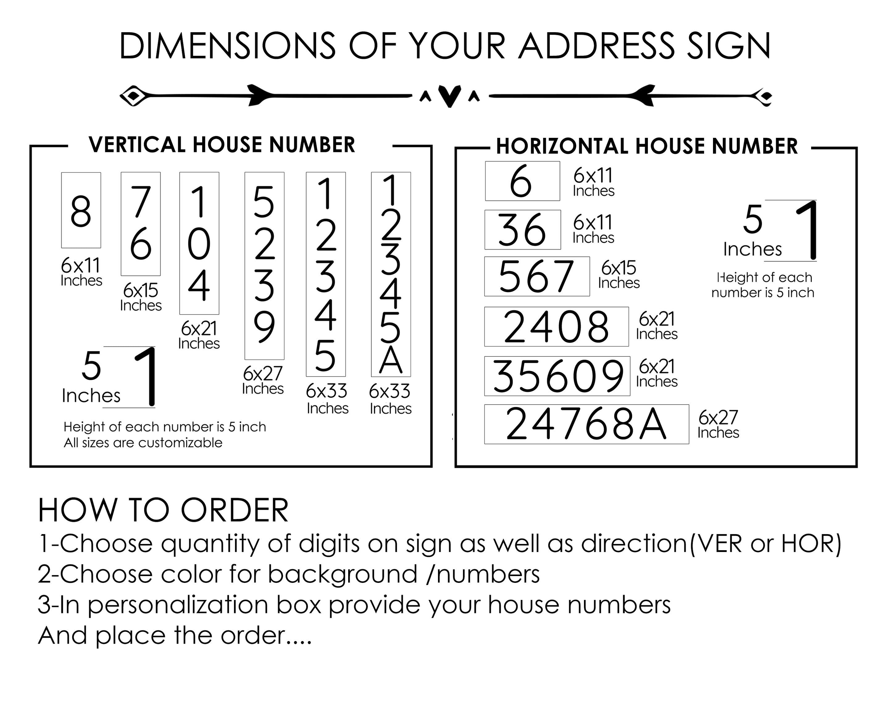 House numbers | Address sign with ACRYLIC numbers for outdoor | Addres ...